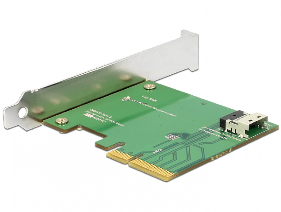 PCI Express x4 la 1 x SFF-8654 4i NVMe Low Profile Form Factor, Delock ...