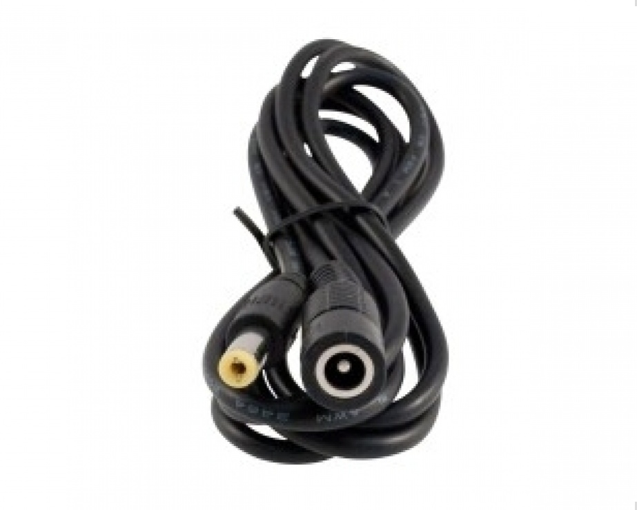 Cablu Prelungitor De Alimentare DC 5 5 Mm X 2 1 Mm T M 1 5m Negru CN 05
